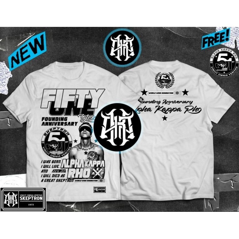 51 founding anniversary Akhro" Skeptron" fraternity shirt | Shopee ...