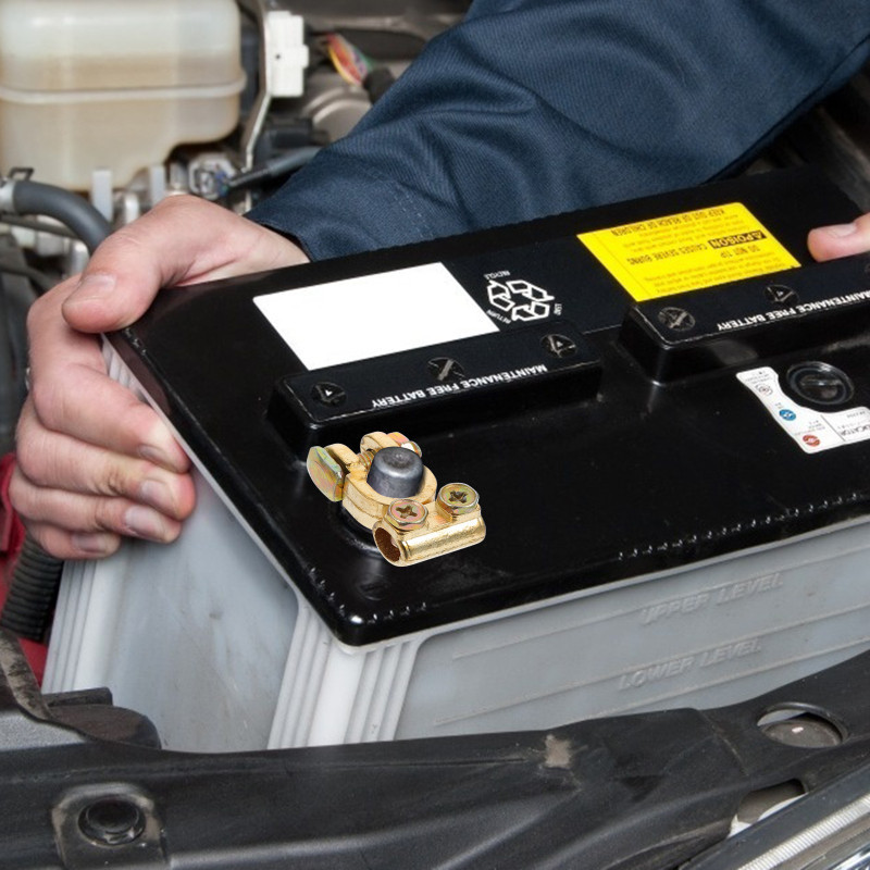 2pcs/set Car Battery Terminal Clamp Positive&Negative Battery Clip Car ...