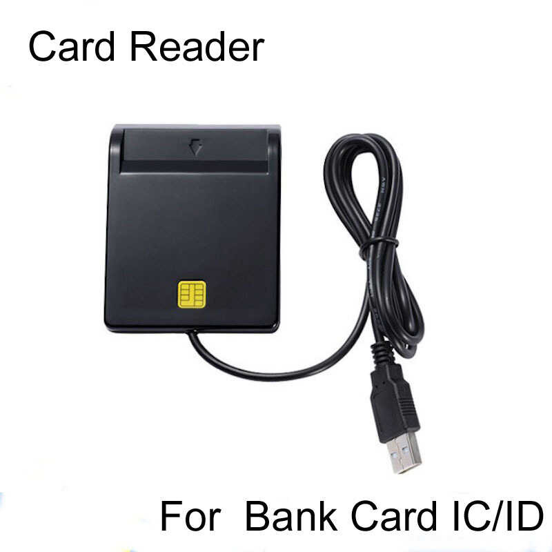USB 2.0 SIM Smart Intelligent Reader For Bank Card DNIE ATM CAC Ic/Id ...