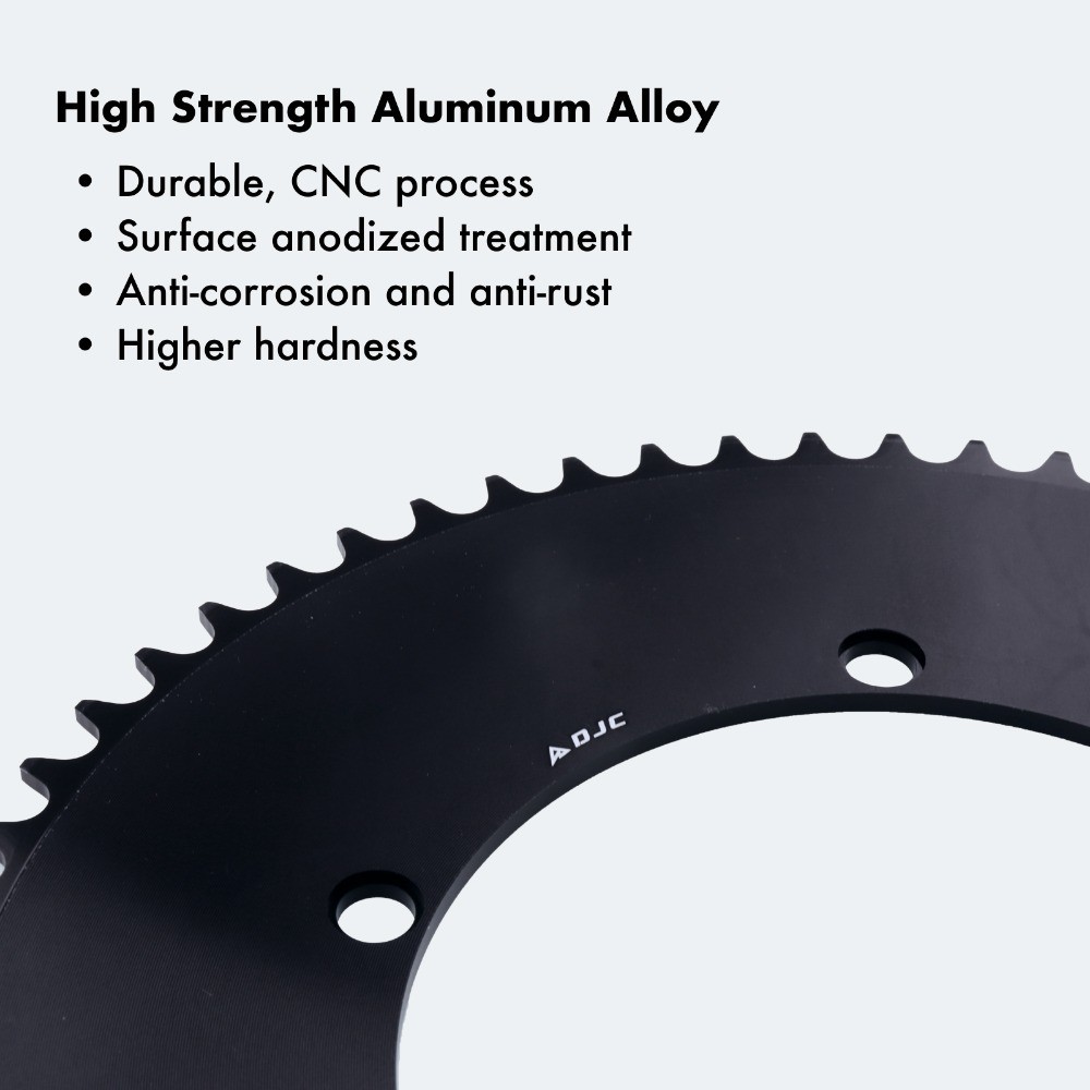 DJC 144BCD Round Chainring Fixed Gear Fixie Track Bike 47T 49 51 53 55 ...