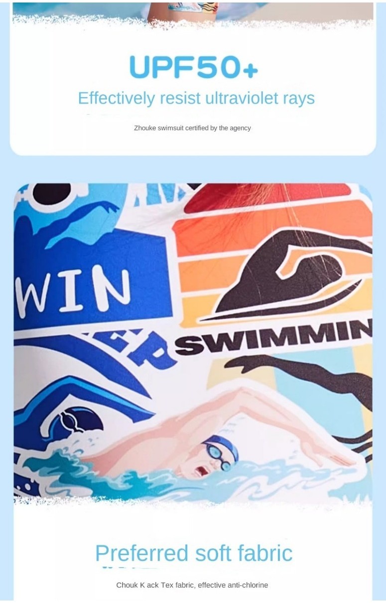 Zoke Children's Professional Training Swimsuit Teenage Girls Swimwear ...