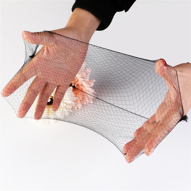 Hair Nets Invisible Elastic Edge Mesh Long Black Wig Nets Invisible ...