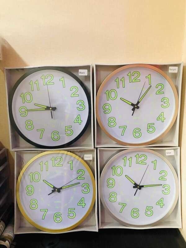 pulgada 12 / 29.8 Cm liwanag sa madilim tahimik na orasan Luminous Wall ...