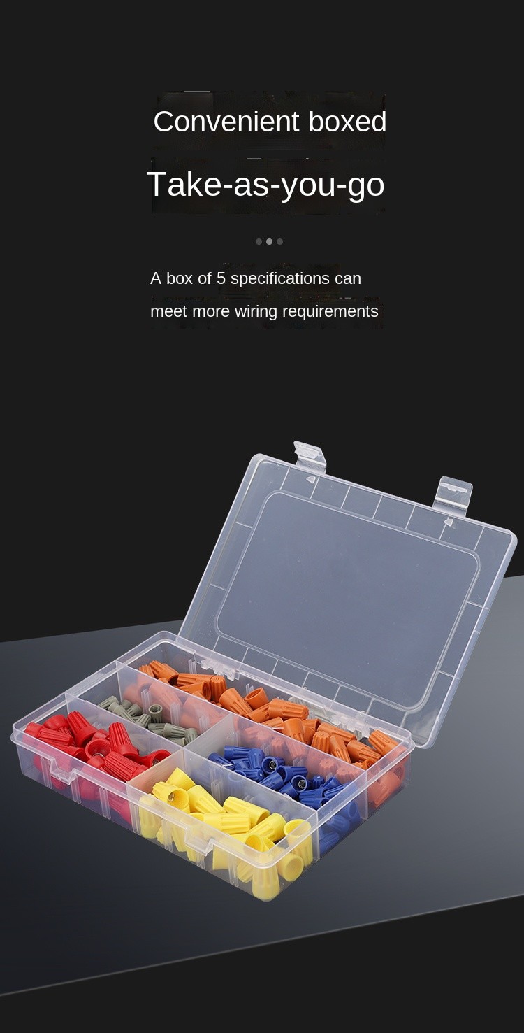 Spiral crimping cap Twist-On Terminals insulated quick wire connector ...