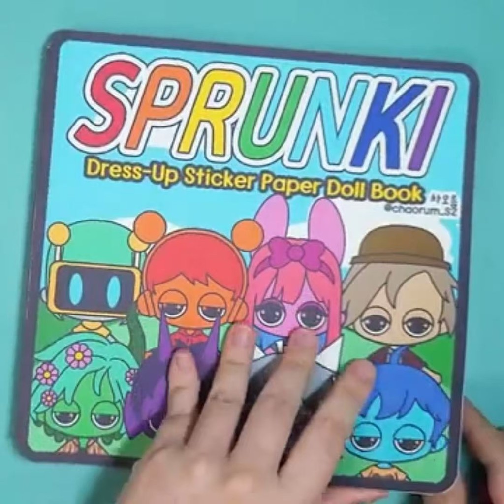 NEW Sprunki Incredibox Sprunki Quiet Book Magnetic Toy Making Diy Scene ...