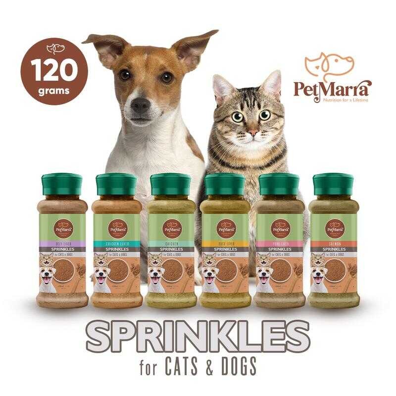 Petmarra Sprinkles For Cats And Dogs Chicken Beef Duck Pork Liver ...