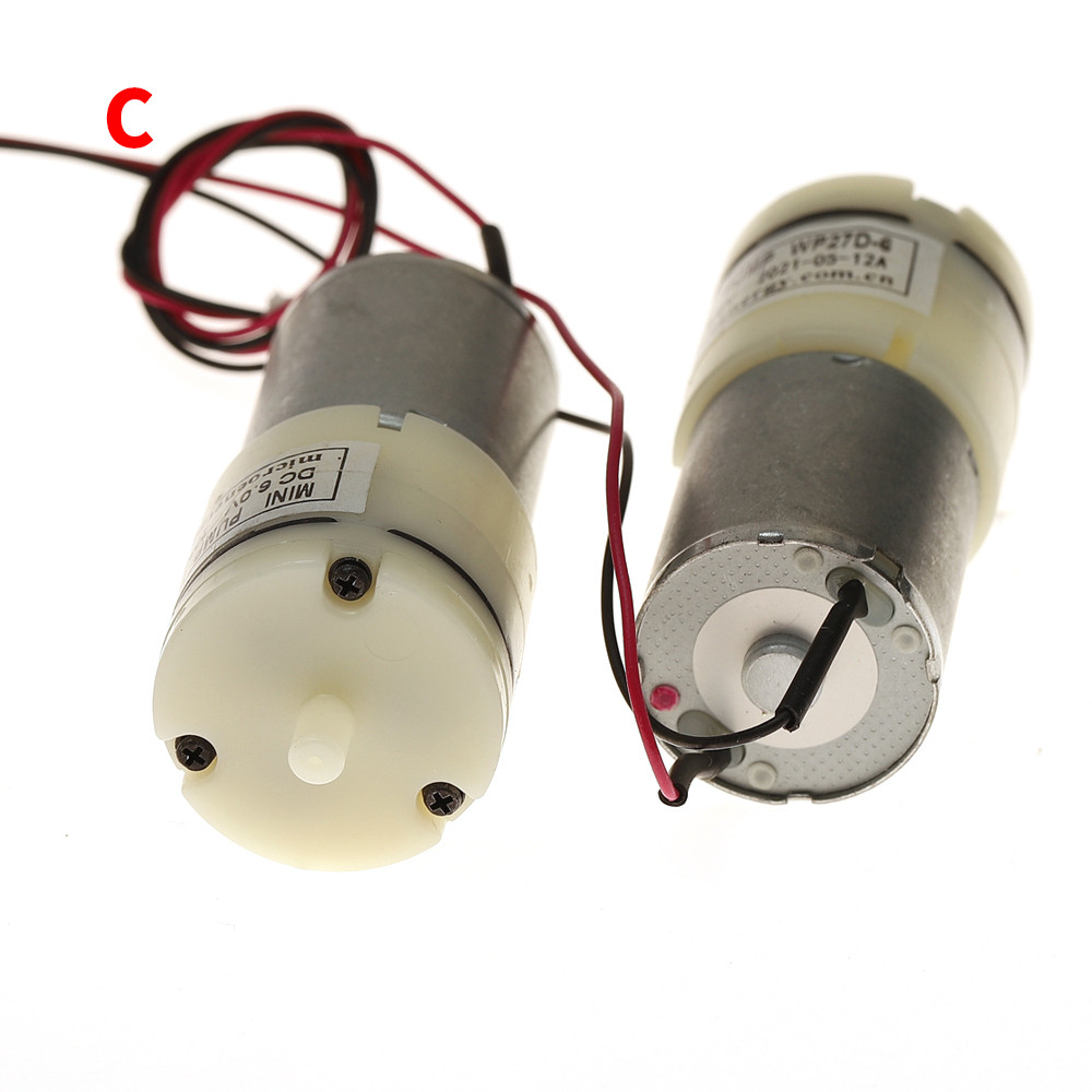 DC 3V 3.7V 5V 6V 12V Micro Mini 370 Motor Diaphragm Air Pump Vacuum Pump Negative Pressure ...