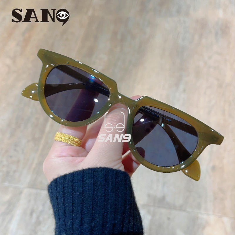 【Ready Stock】COD (San9)Oval Half Frame Retro Cat Eye Sunglasses Women's ...