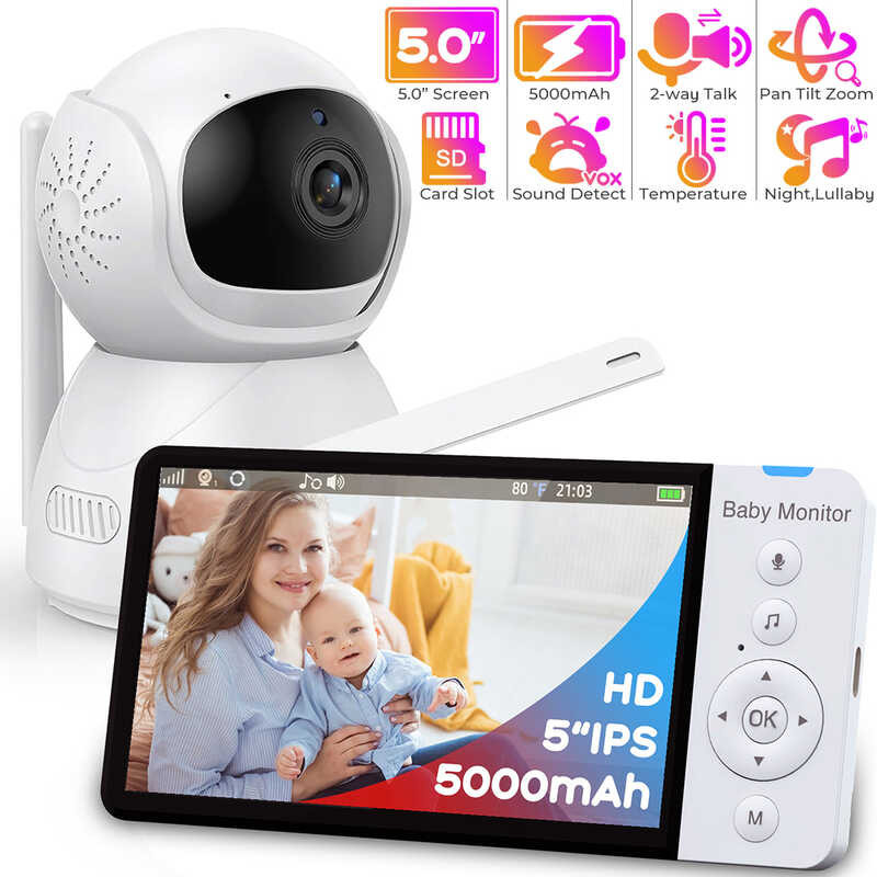 Portable Screen 5" Video Monitor With And Audio No Wifi Night Vision ...