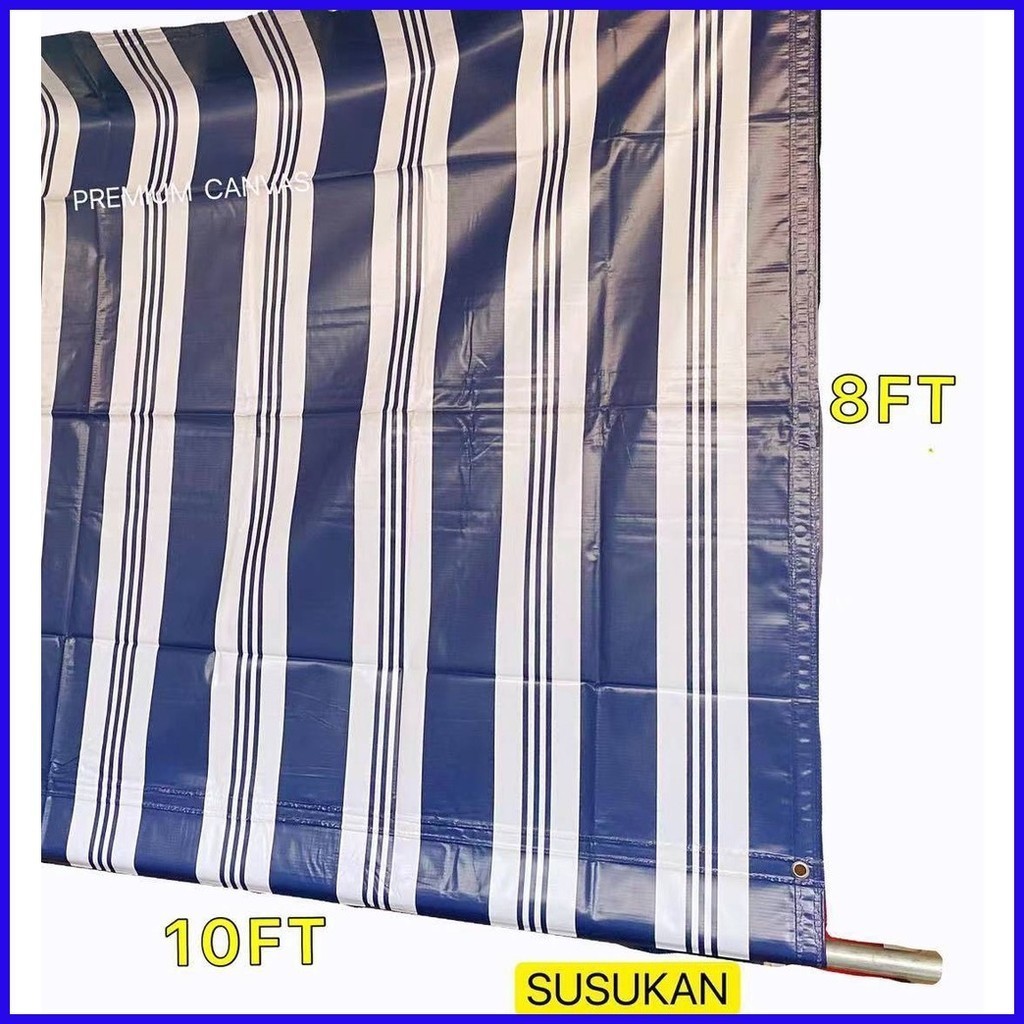 ☸ ♝ 8FTx10FT Trapal Stripe Lona Tarp for sunshade and rain, balcony ...