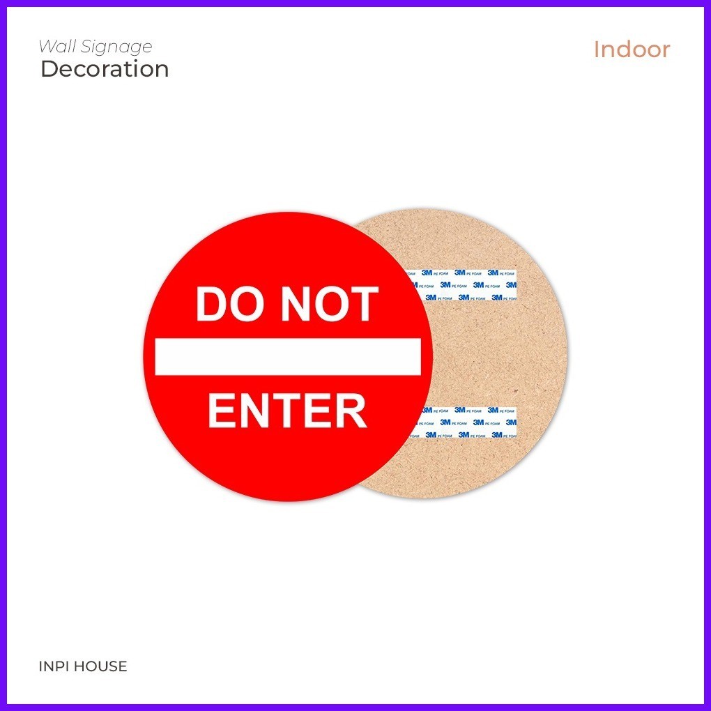 ☑ No Entry sign - sign do not enter - wall decor signage - sign system ...
