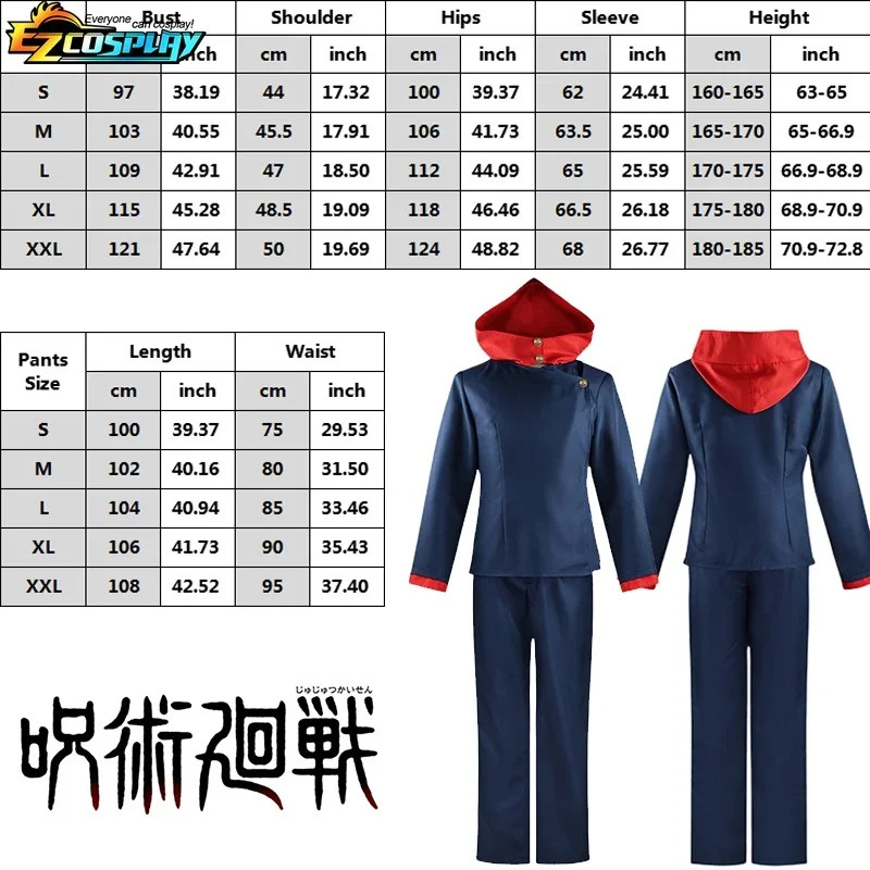 Anime Jujutsu Kaisen Itadori Yuji Cosplay Costume For Men Itadori Yuji ...