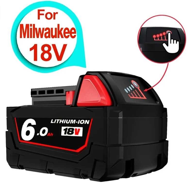 Rechargeable M18b5 XC 18 Lithium-Ion Battery, 9.0/6.0/12.0Ah, Milwaukee ...