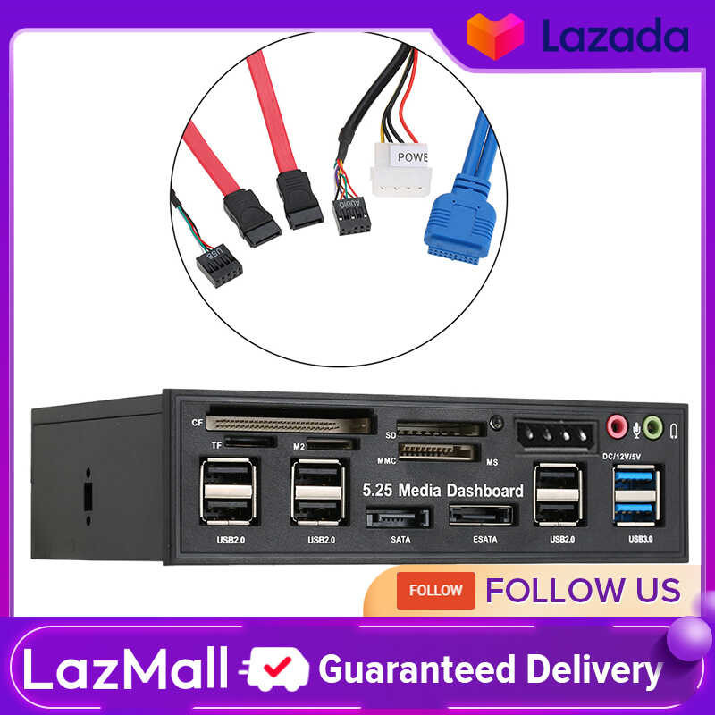 3.0 Multi-Function USB Hub Esata SATA Port Internal Card Reader PC ...