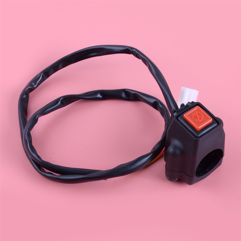 Universal Motorcycle Dirt Bike Engine Kill Switch With Red Push Button ...