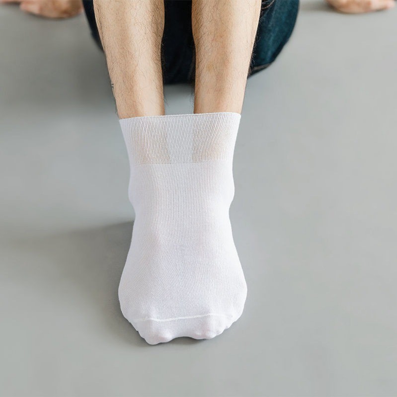 5Pairs Loose Mouth Socks Diabetic Prevent Varicose Veins Cotton ...