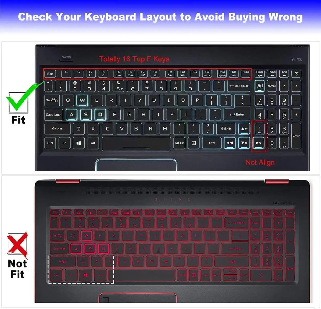 For Acer Nitro 16 AN16-41 Nitro 16 Gaming Laptop - AN16-51 56VR R3ZV ...