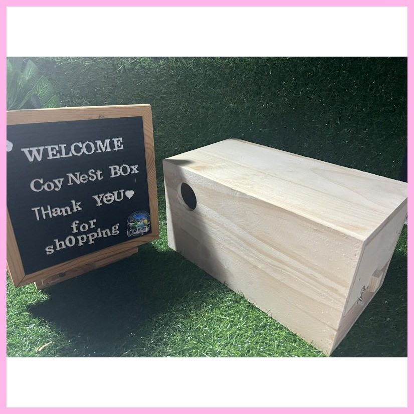 ☪ 8x14 NEST BOX FOR ALBS/AFRICAN LOVE BIRD NEST BOX (8x14) LEFT/ RIGHT ...