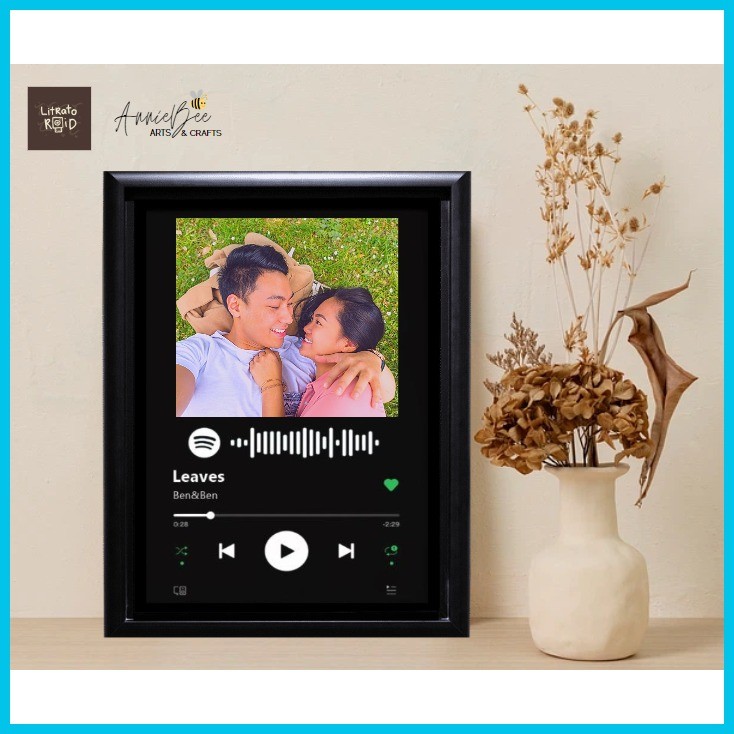 Customized/Personalized Spotify Frame | Gift Ideas | Glass Frame | Scannable Code | A4 Size ...