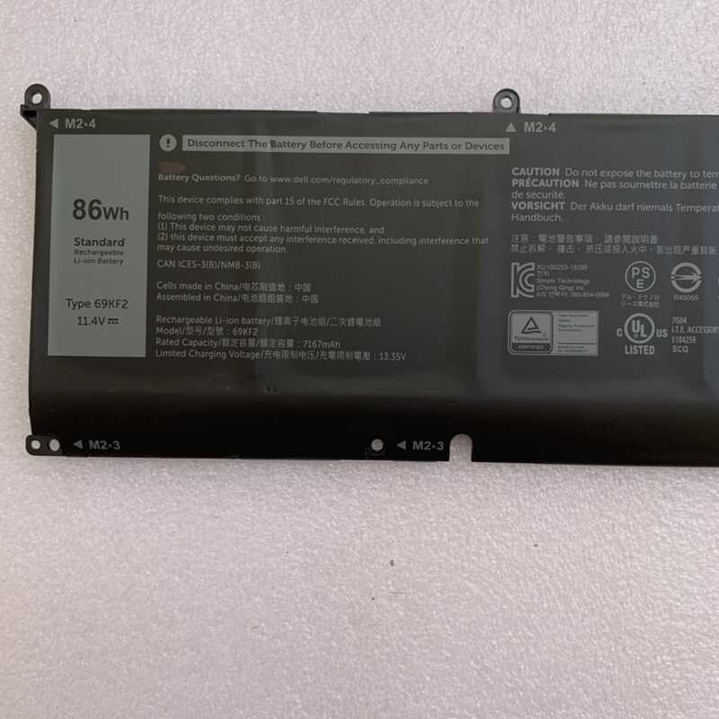 Original Dell Precision 5550 P91F XPS 15 9500 69KF2 battery | Shopee ...