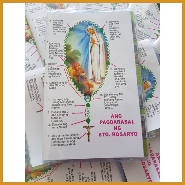 ① How to Pray the Rosary Pamphlet (Guide) English or Tagalog | Shopee ...