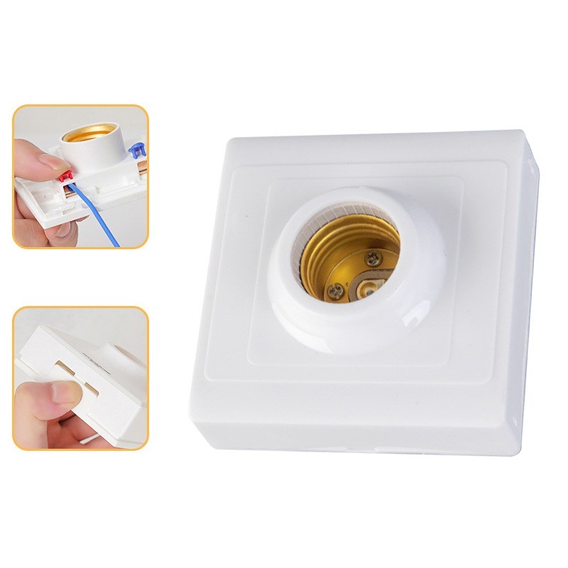 E27 Screw Surface Mounted Led Bulb Base Bakelite Liner Paperback Lamp ...