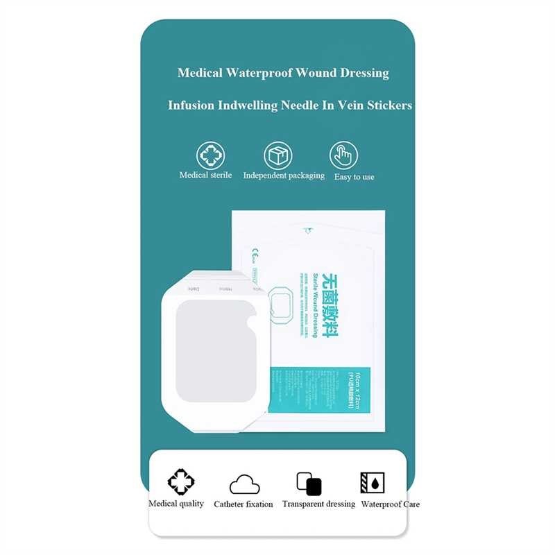 6X7cm 50Pcs Medical Transparent Wound Dressing Sticker Waterproof ...