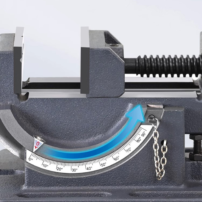 4" Tiltable Guide Type Angle Flat Tongs 90° Inclination Vise Tilt Angle ...