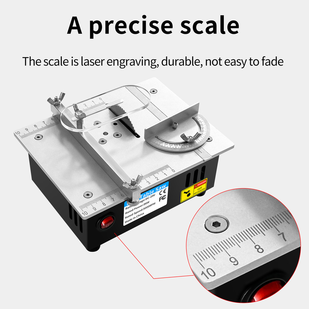 Table Saw Electric Small Bench Saws Desktop Saw PCB Model Cutting Tool ...