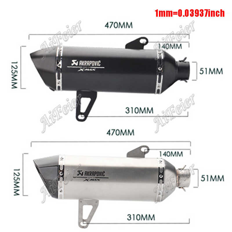 Yamaha Xmax300 Xmax250 2017-2021 Version Full Exhaust System ...