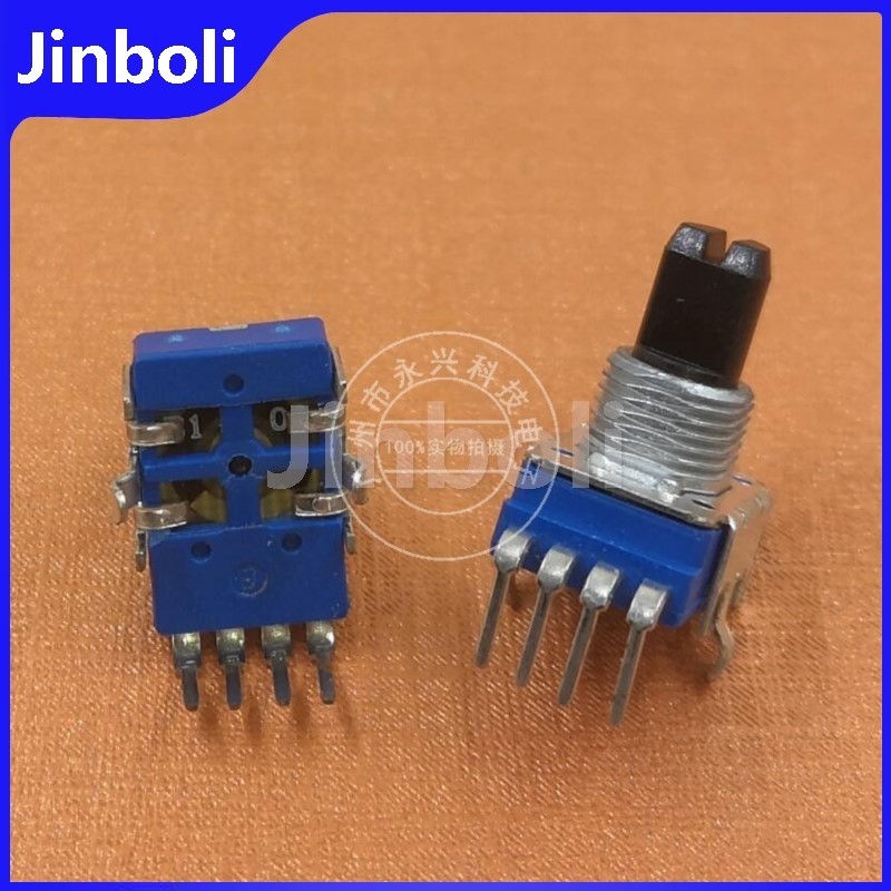 2PCS RK11 Type Single Vertical B10K B103 4 Pin Half Shaft Length 13MM ...