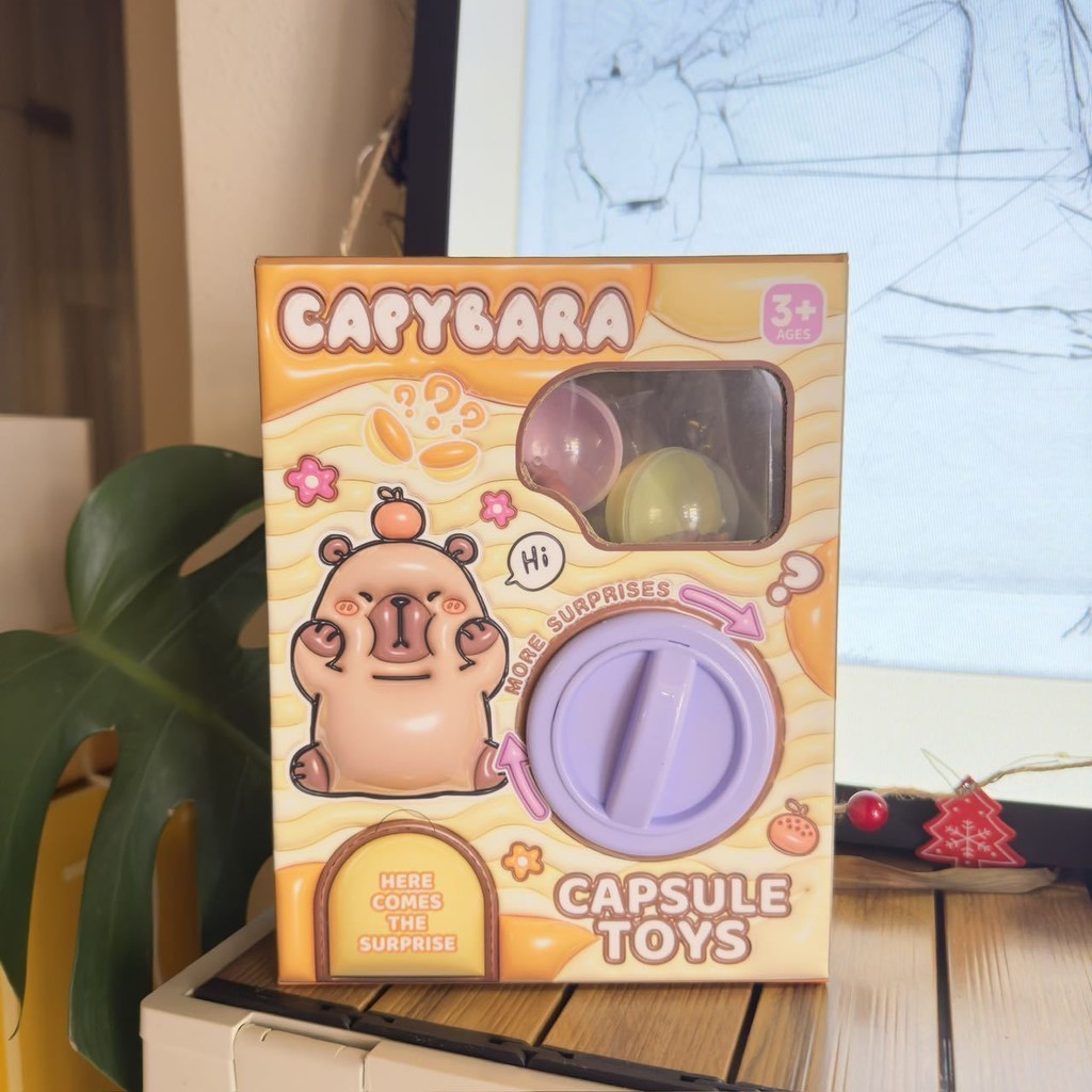 6 pcs Capybara Gashapon Machine Blind Box Cute kapibara Doll egg toys ...