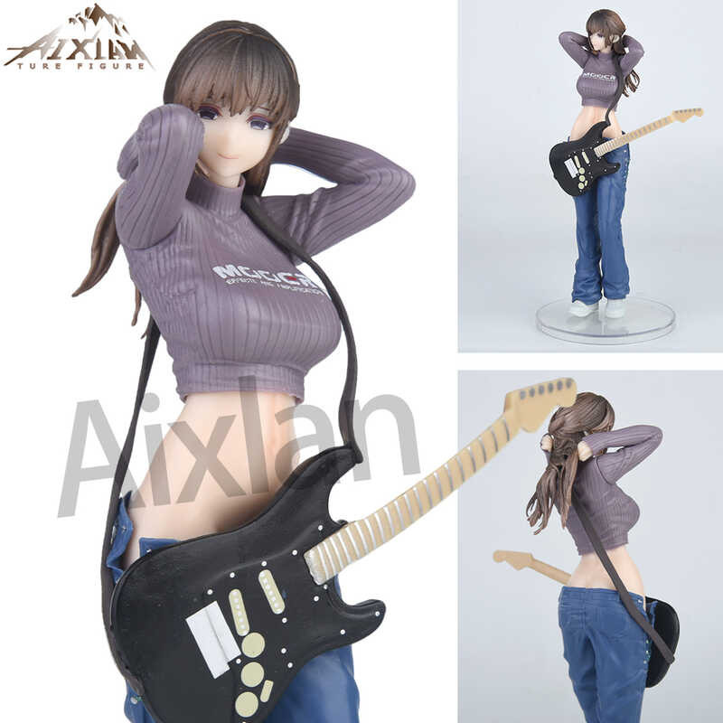 25cm Lovely Anime Lechery Hitomio Guitar Younger Sister Sexy Girl Pvc 4046