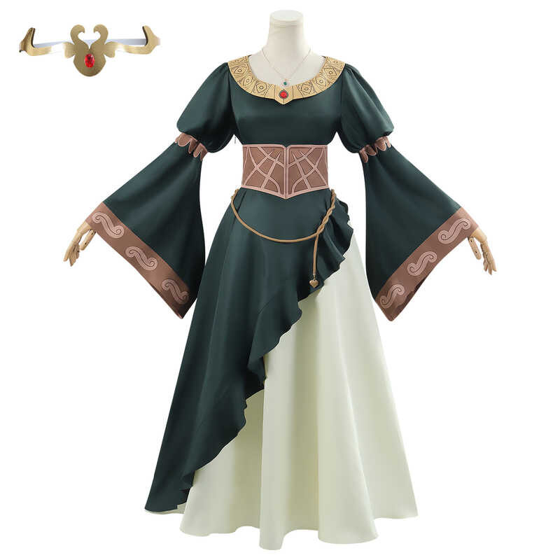 The Lord of the Rings cosplay Battle of Rohan Hera Green Dress cosplay ...
