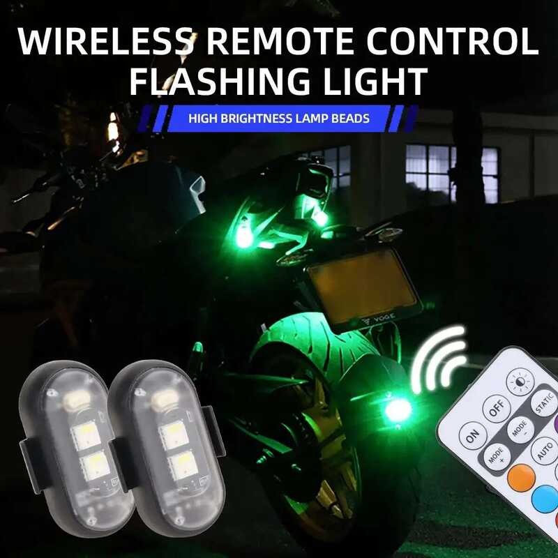 IN 4 1 6 IN 1 Aircraft Strobe Lights Motorcycle Lights LED RGB Led with Control Wireless Light ...
