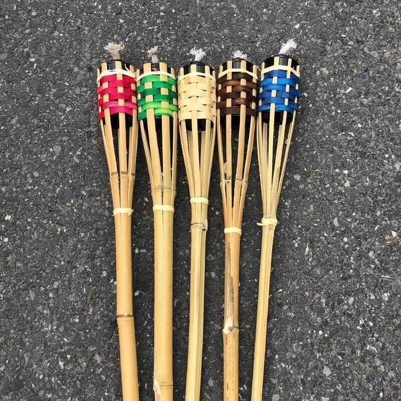 Multi colored multi specification torches, bamboo torches festivals ...