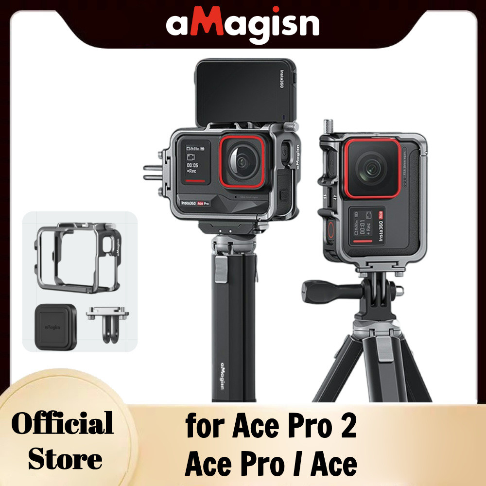 aMagisn Metal Cage for Insta360 Ace Pro 2 / Ace Pro /Ace,Support ...