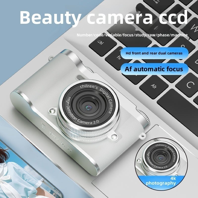 Retro CCD Digital Camera HD Portable Selfie Travel Camera for Students ...