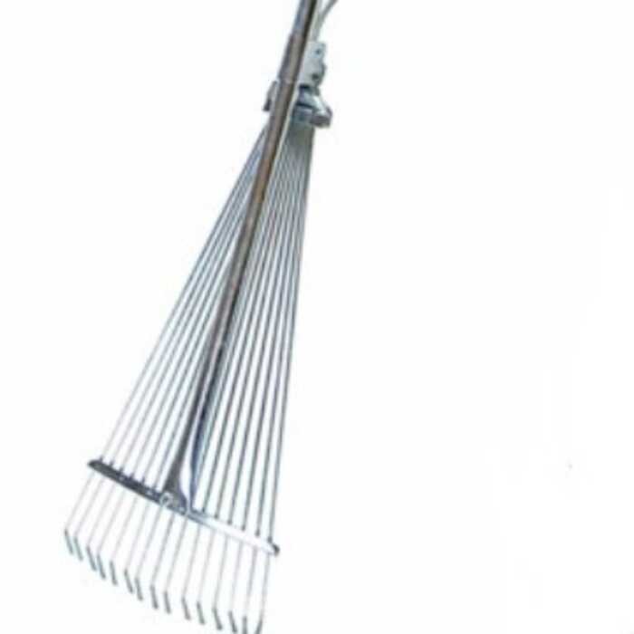 A3 flat silk leaf rake, red or green spray painted 22 tooth grass rake ...