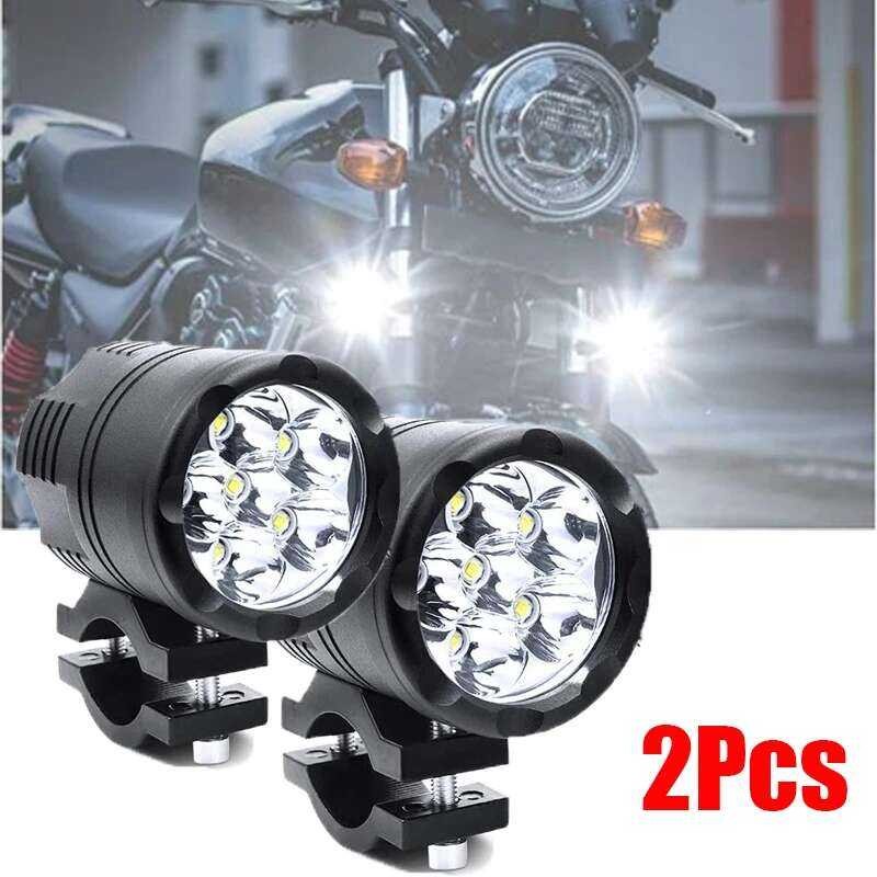 LED Motorcycle Waterproouxiliary Headlight Moto LED Spotlights Lamp ...