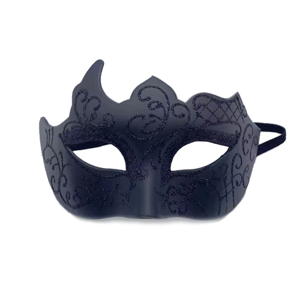 Half Face Masquerade Mask For Men Retro Painted Prom Mask Masquerade ...