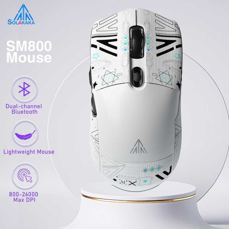 SOLAKA SM800 Gaming Mouse Tri Connection Modes 6 Aajustable DPI UP Sa ...