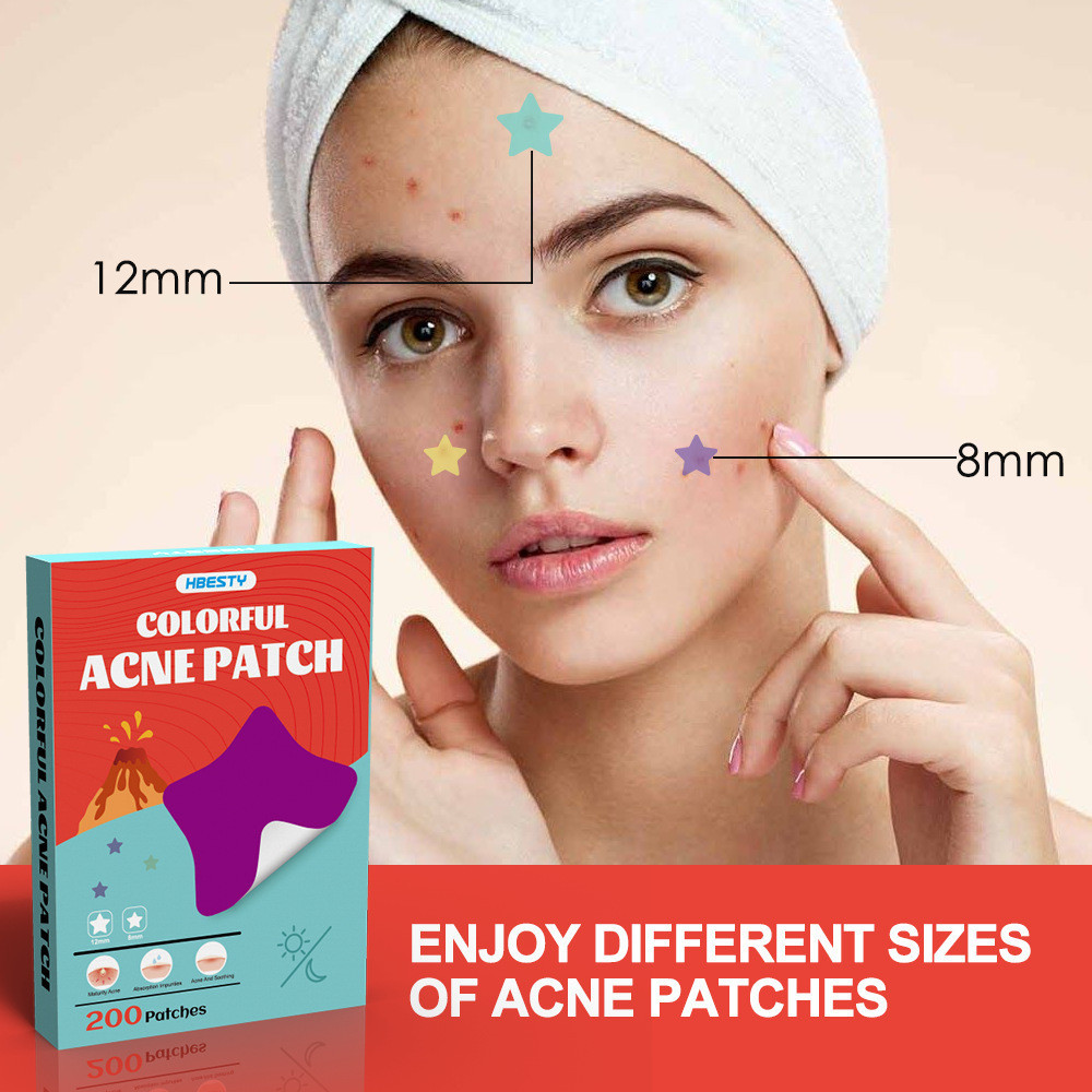 200patches Acne Pimple Patch Sticker Waterproof Acne Treatment Pimple ...