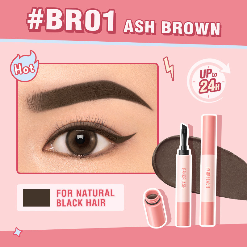 PINKFLASH Waterproof Eyebrow Pomade + Cream Eyeliner + High Pigment ...
