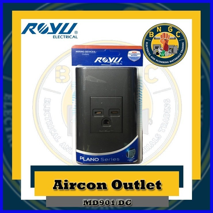 ROYU SWITCH AND OUTLET PLANO SERIES (DARK GRAY) | Shopee Philippines