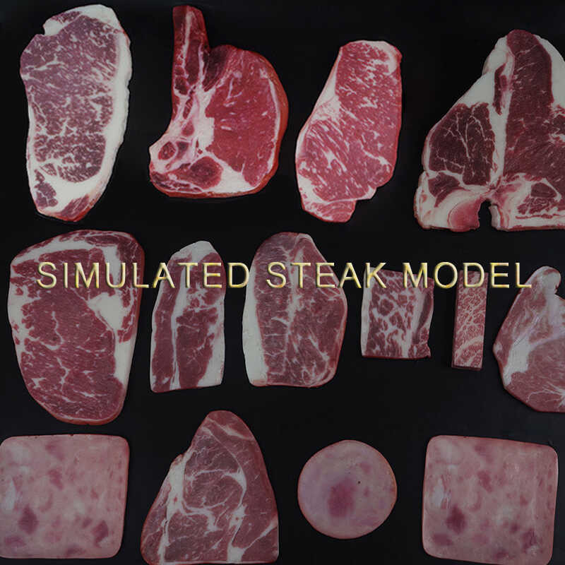 Artificial PVC Simulation Steak Fake Beef Model Kitchen Toys Children ...