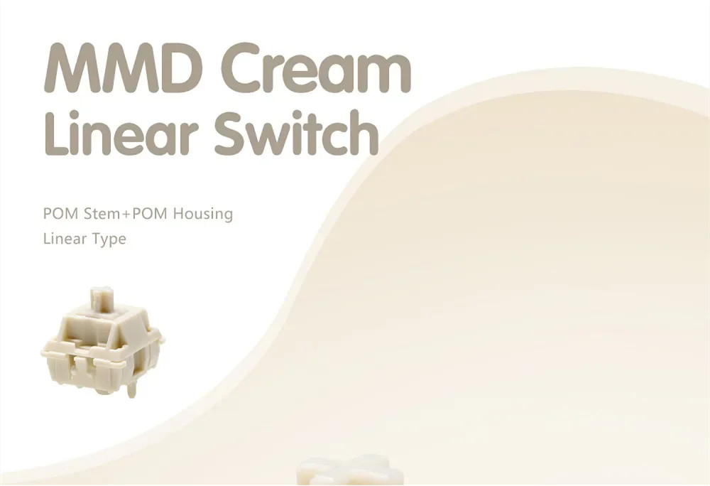 MMD Cream Switch V4 Linear Switch RGB SMD 5pin 42g for Gaming ...