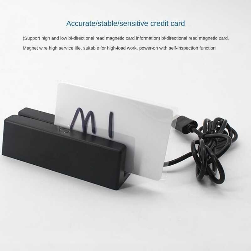 Magnetic Msr90 USB Strip Card Reader Stripe 3 Tracks Mini Swiper For ...