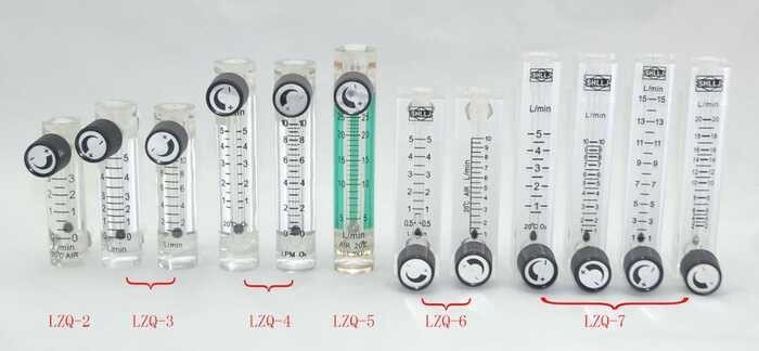 Lzq-1, 2, 3, 4, 5, H=90Mm Acrylic Meter, With Oxygen Joint Control ...