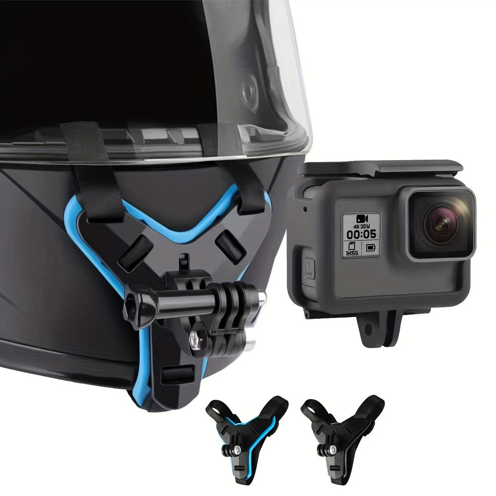 Motorcycle Helmet Chin Strap Mount For GoPro For Hero 12 11 10 9 8 7 6 ...